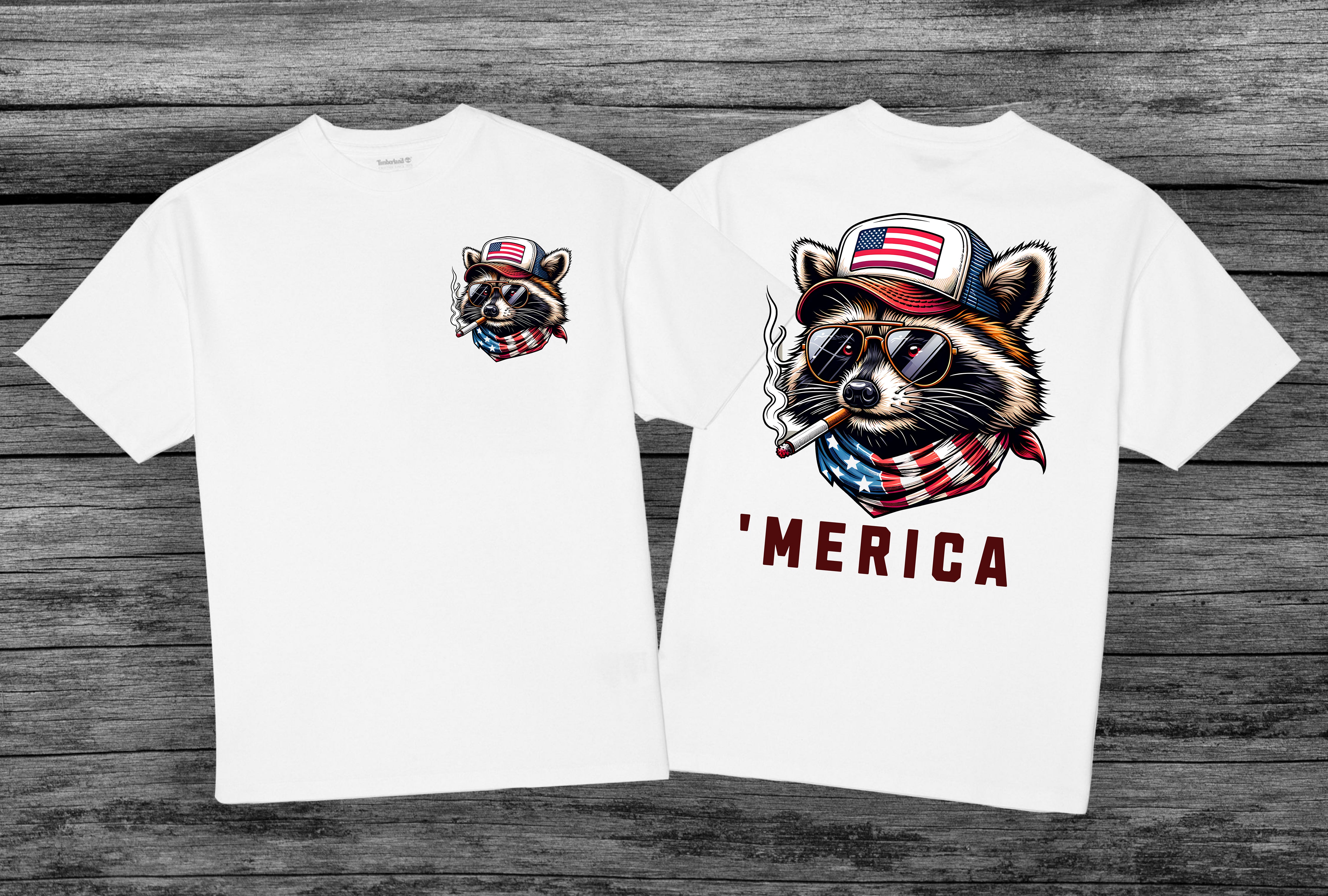 Merica Racoon – Rainwater Designs